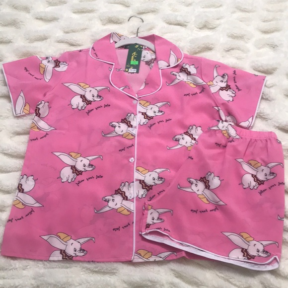 Intimates & Sleepwear | Dumbo Silk Pajama Set | Poshmark